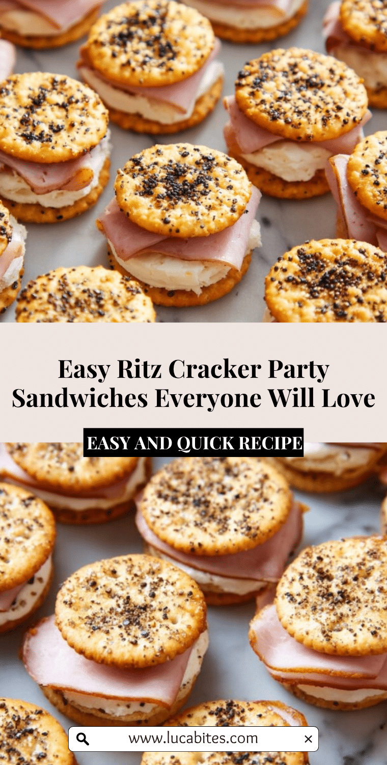 Ritz Cracker Party Sandwiches: Delicious Easy Appetizer